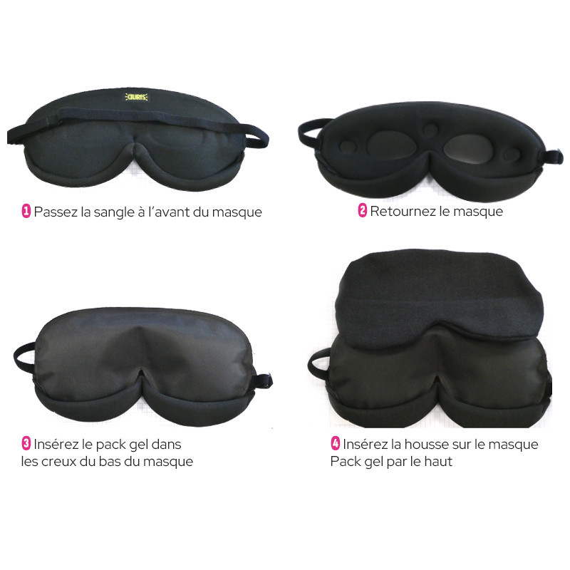 Magnetic mask with gel pockets